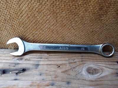 AIGO TOOLS 15mm Combination Wrench 12 Point SAE Forged Alloy Steel Made ...