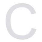 Arial Font White Painted MDF Wood Letter C (6 Inches) | eBay