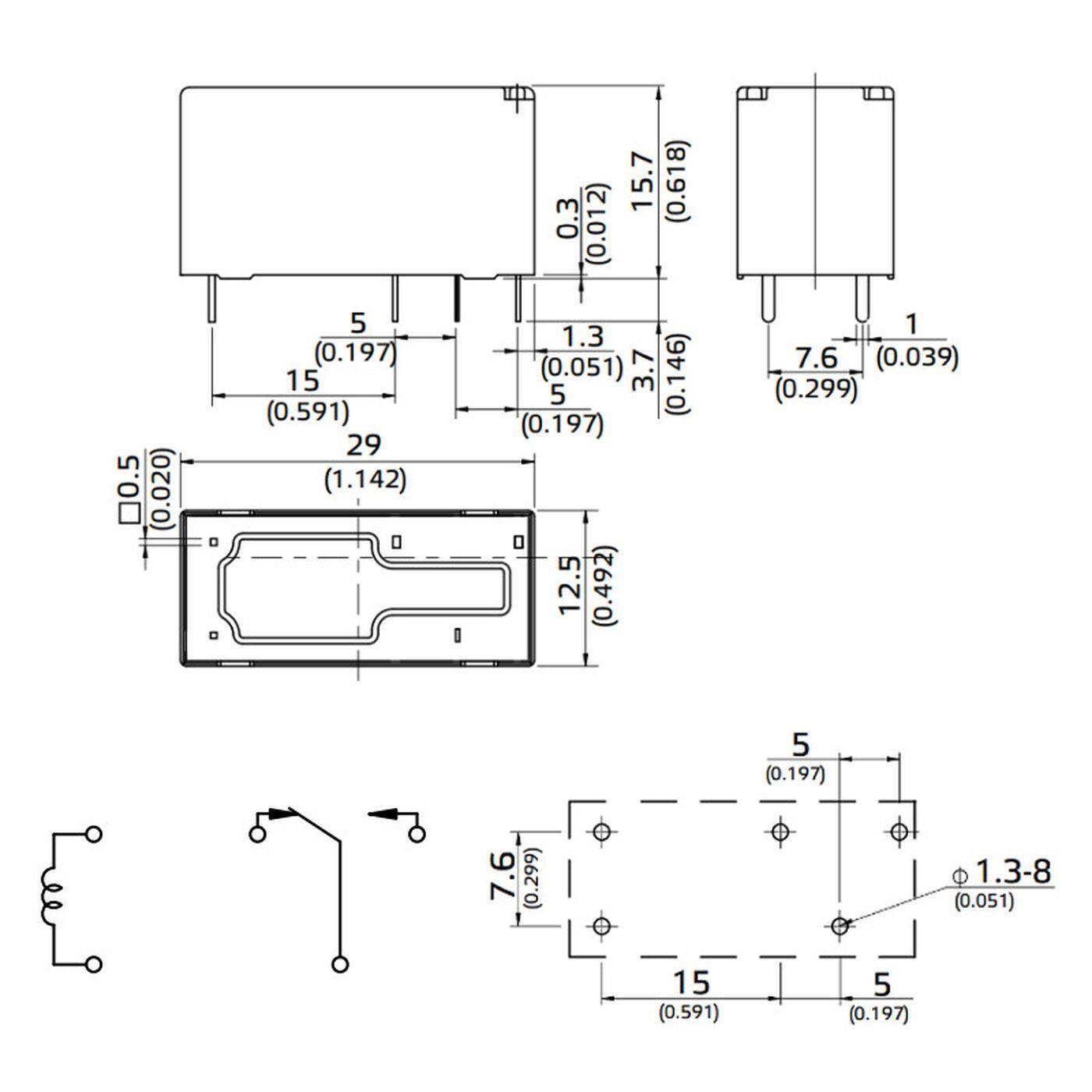 Print Relay 24V Song Chuan 507HN-1CC-F-CE24VDC 24VDC 17A 250V ...