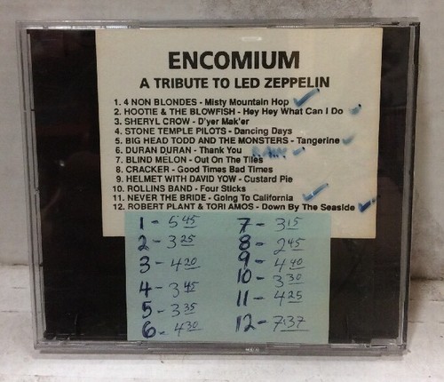 Encomium: A Tribute To Led Zeppelin Test Pressing CD | eBay
