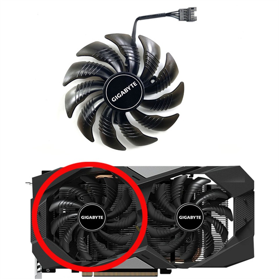 Graphics Card Fan Cooling Fan T1295SU Cooler Fan Parts for GIGABYTE CMP ...