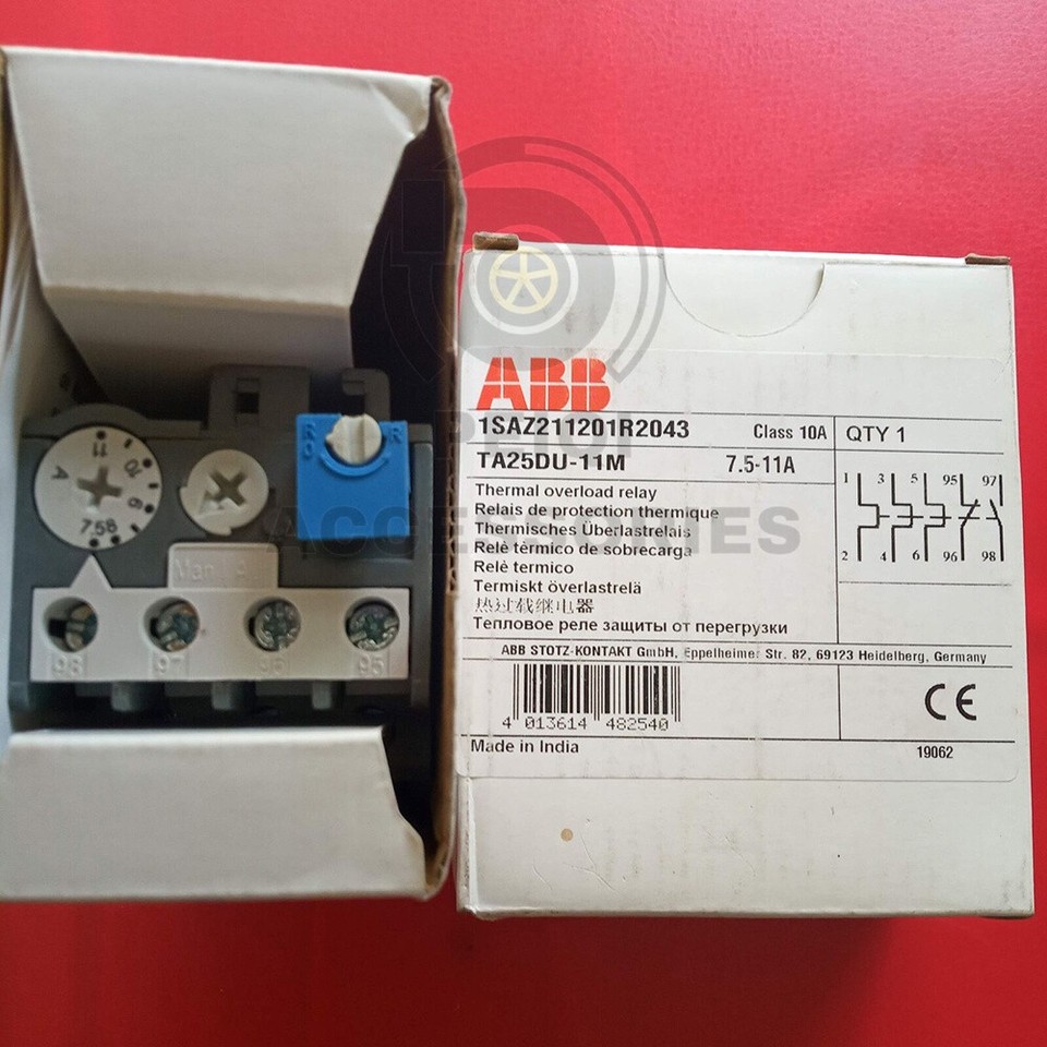 ABB thermal relay TA25DU-11M TA25DU11M 7.5-11A 1pcs new US | eBay