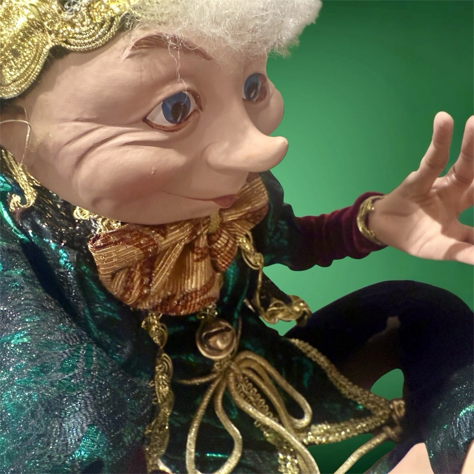 RARE Robert Stanley Posable Elf Shelf Sitting Wireframe 30" Christmas ...