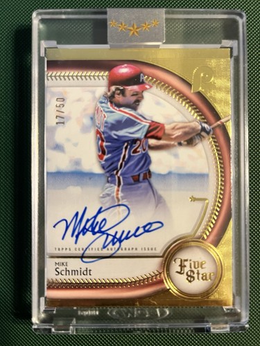 MIKE SCHMIDT 2025 Topps Five Star #FSA-MS Purple Auto /50 Phillies SSP ...