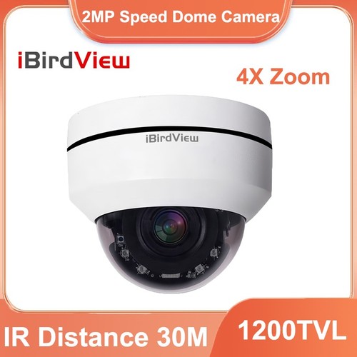 2MP 1200TVL CCTV Speed Dome 4X Analog Mini Vandal Camera 355° Rotation ...