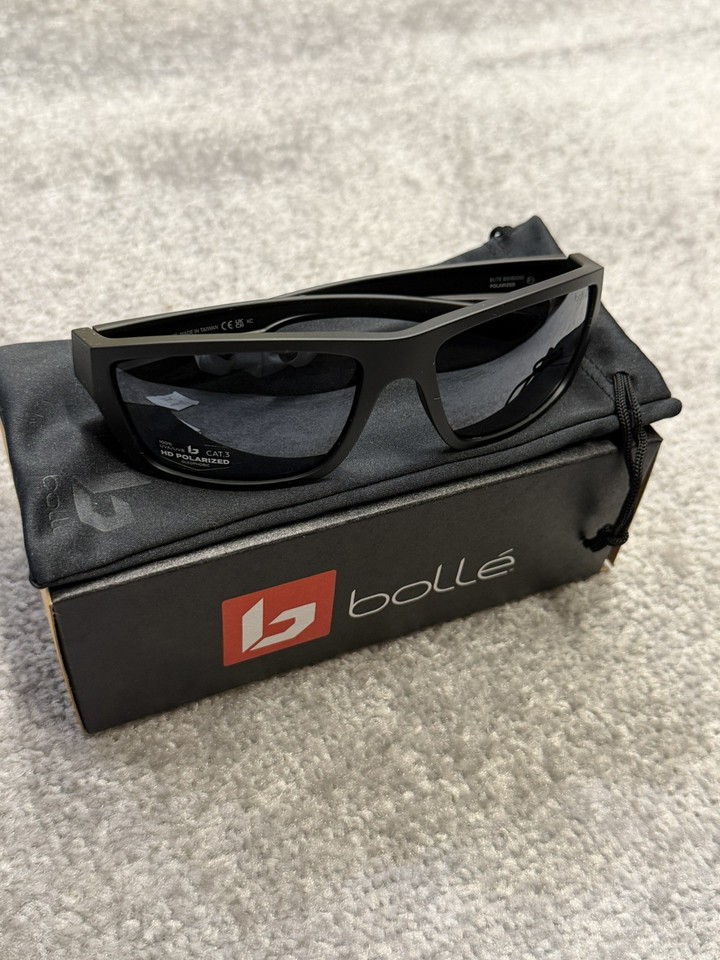 NEW Bolle Elite Black Matte TNS Polarized Sunglasses - BS082001 | eBay