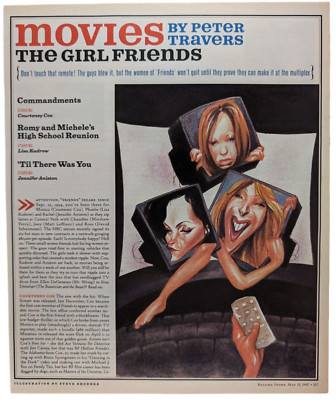 "Friends" Stars' Movies Peter Travers 1997 Rolling Stone Reviews 2pg | eBay Australia