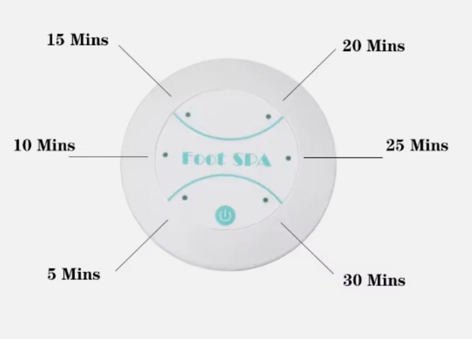 Healifeco 2.0 Foot Spa Detox Ionic at Home Bath Machine Soak to Remove ...