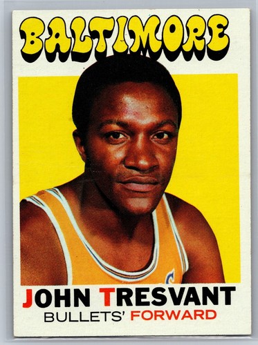 1971 Topps #37 John Tresvant DP Baltimore Bullets Card | eBay