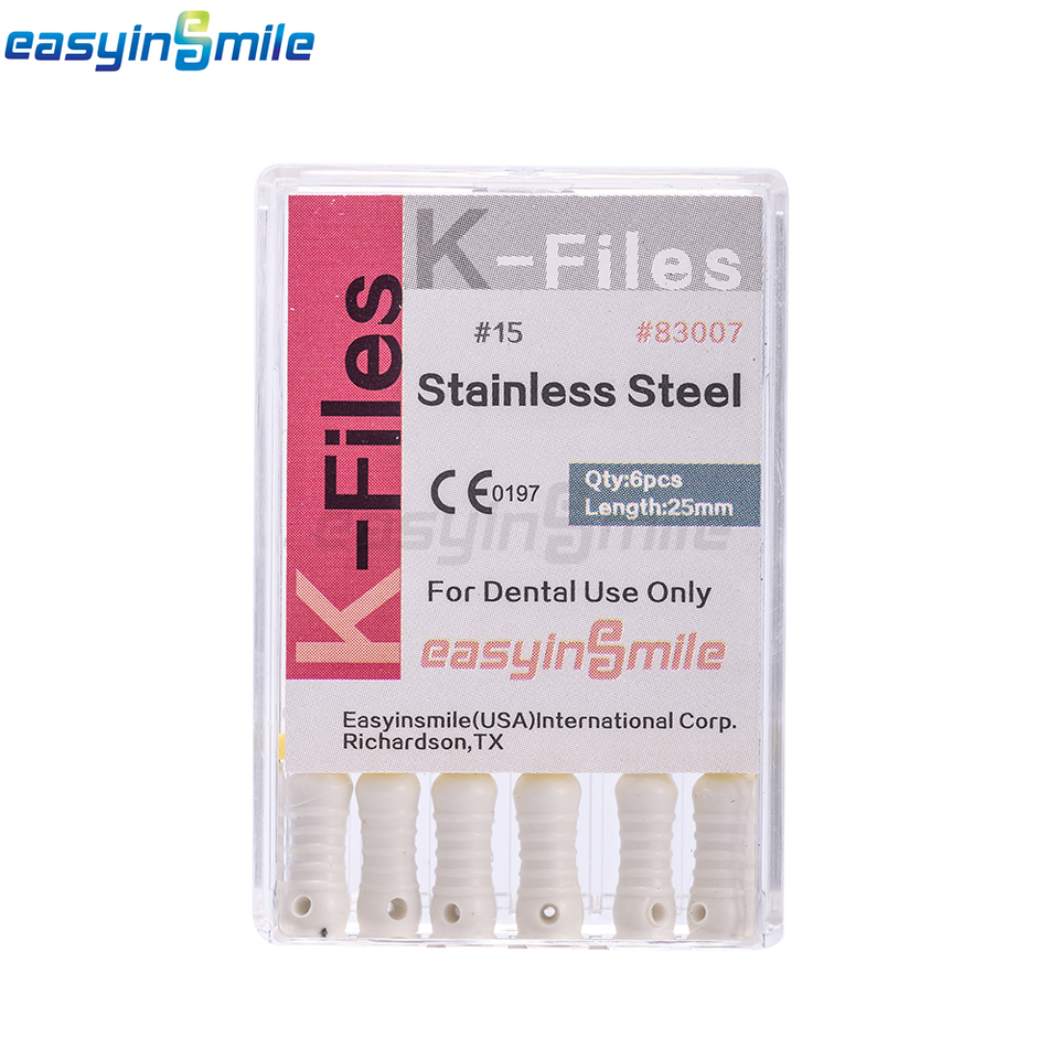 60pc Dental Endo Root Canal File K-files 25mm Stainless Steel #6#8#10 ...