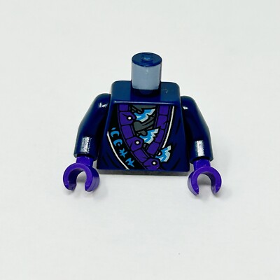 LEGO Minifigure Torso Dark Blue Robe Ninjago WOLF Metallic Blades ...
