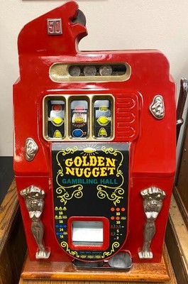 Mills 50c Golden Nugget Slot Machine Fully Restored Circa 1950 | eBay