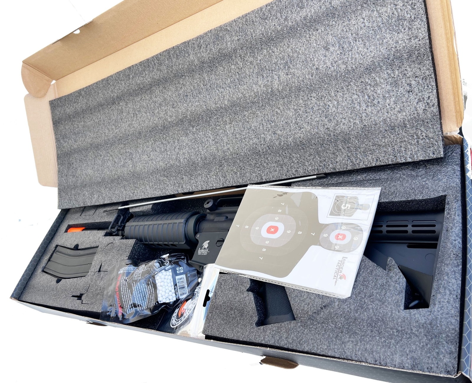 Lancer Tactical M4A1 Carbine Gas Rifle - Black (LT-81B) for sale online ...