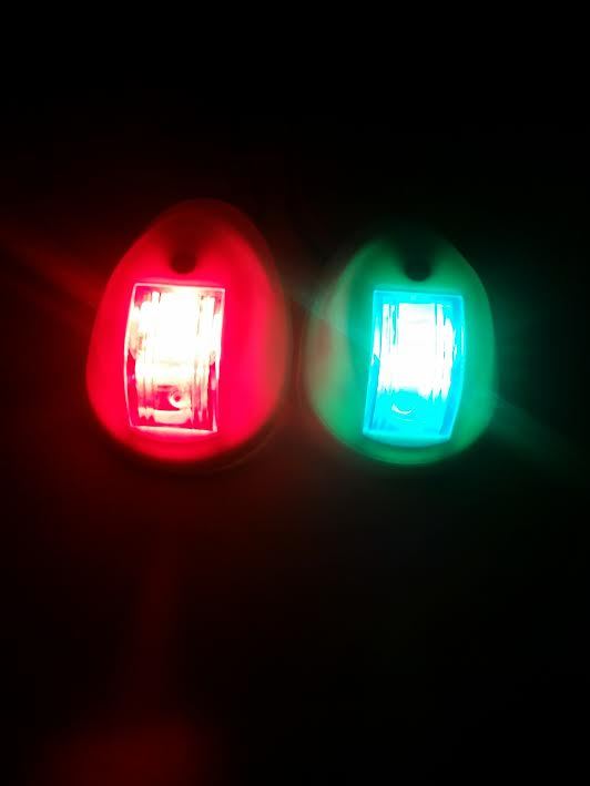 Pactrade Marine Boat Pair Of Green Red Navigation Side Light White ...