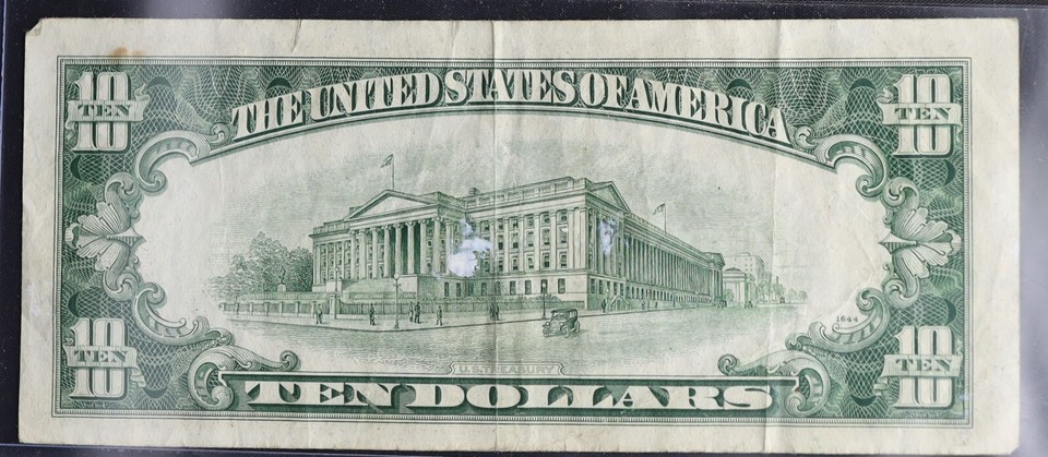 1950 B $10 Star Note - Unique Rarity with Quadruple 4s and 7 Distinct ...