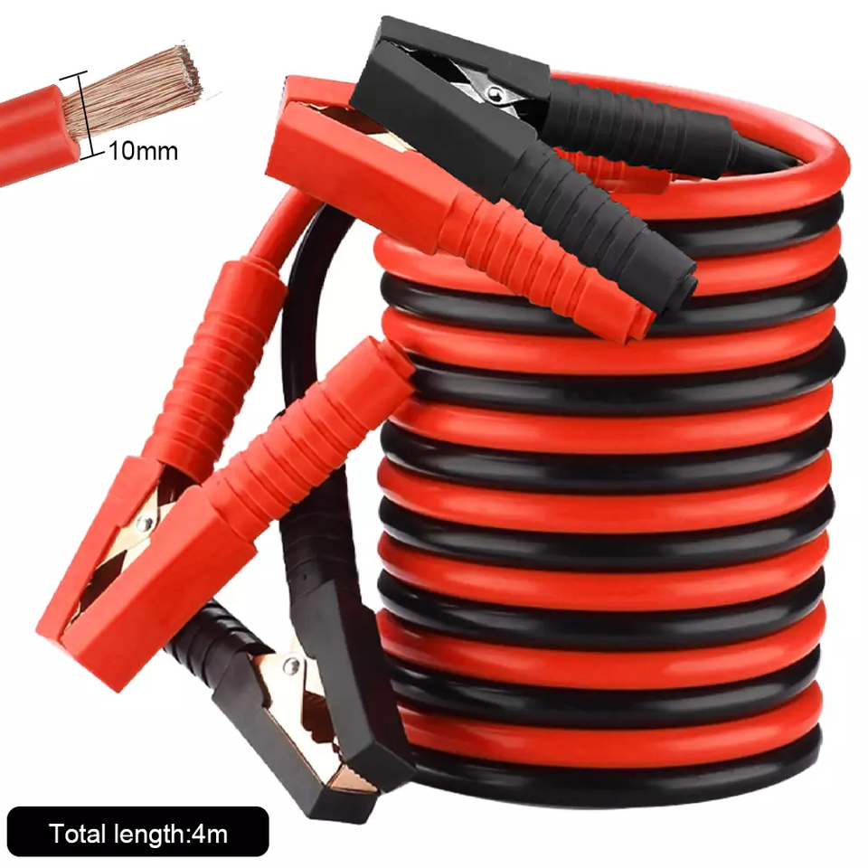 Heavy Duty Power Jumper Booster Cables Commercial Grade Battery 2 Gauge ...
