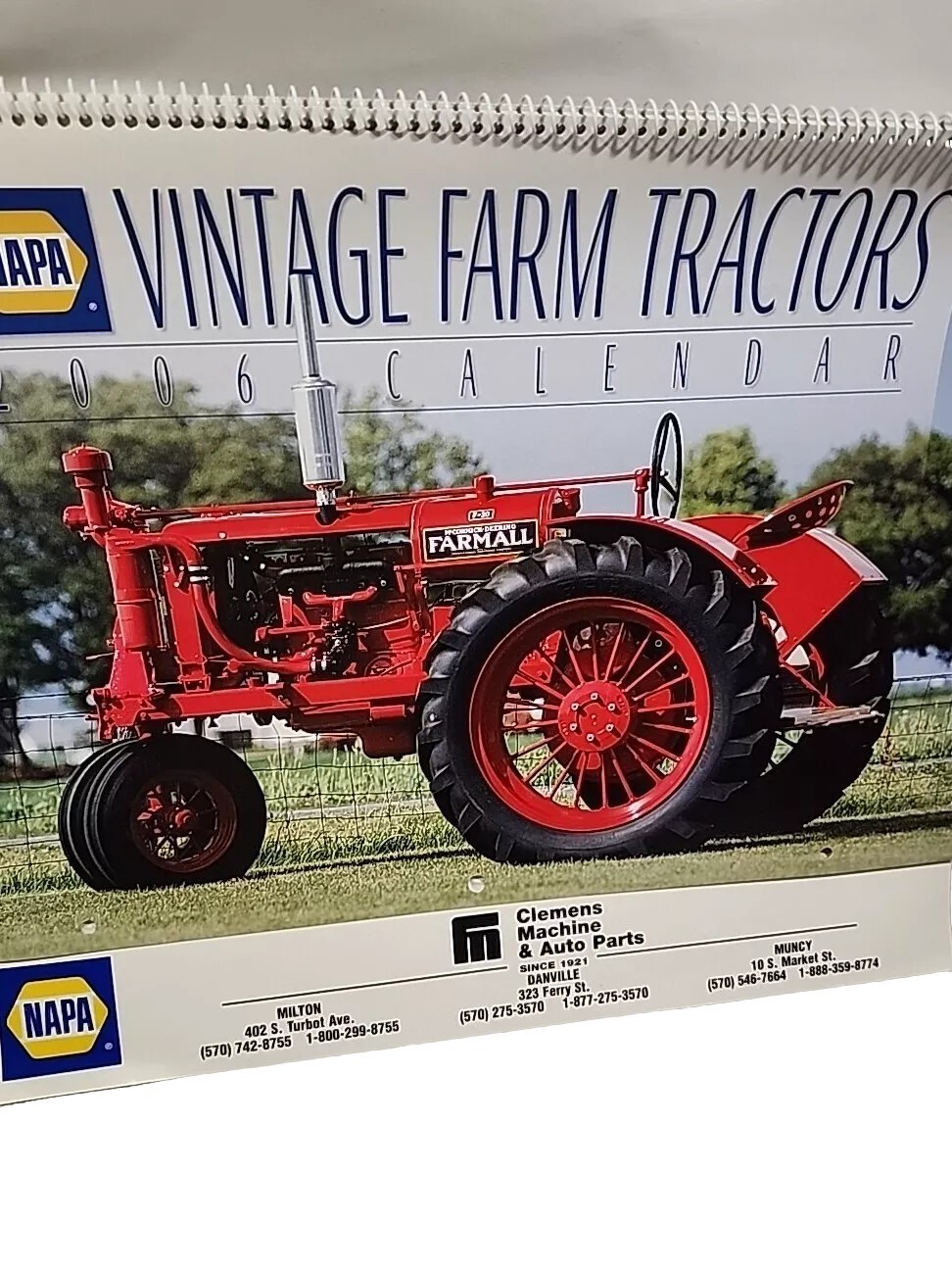 Farm Tractor Calendar 2006 Vintage & Antique Tractors NAPA | eBay