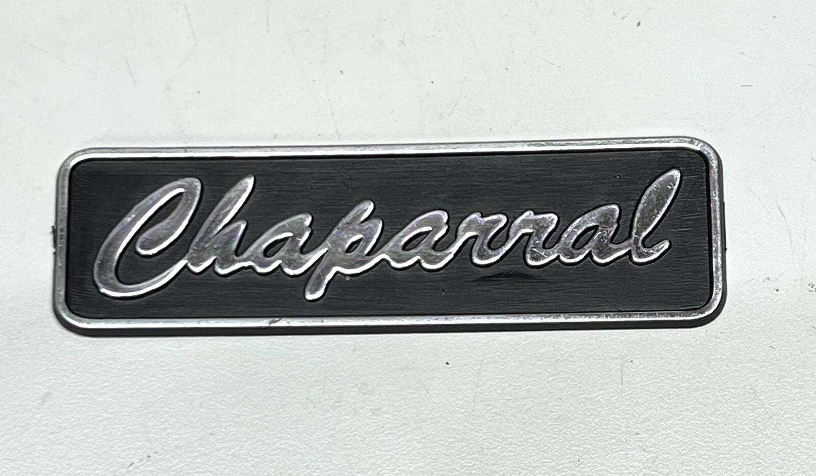 Old CHAPARRAL Boat Plastic Emblem~Dash~Interior~Black~Fishing Boat~NOS ...