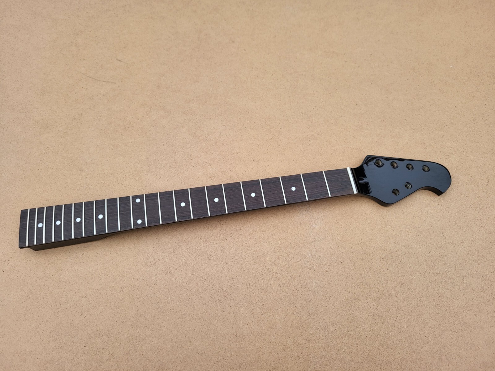 4 X 2 OFFSET 22 FRET GLOSS DARK BLACK GUITAR NECK REPLACEMENT DIY | eBay