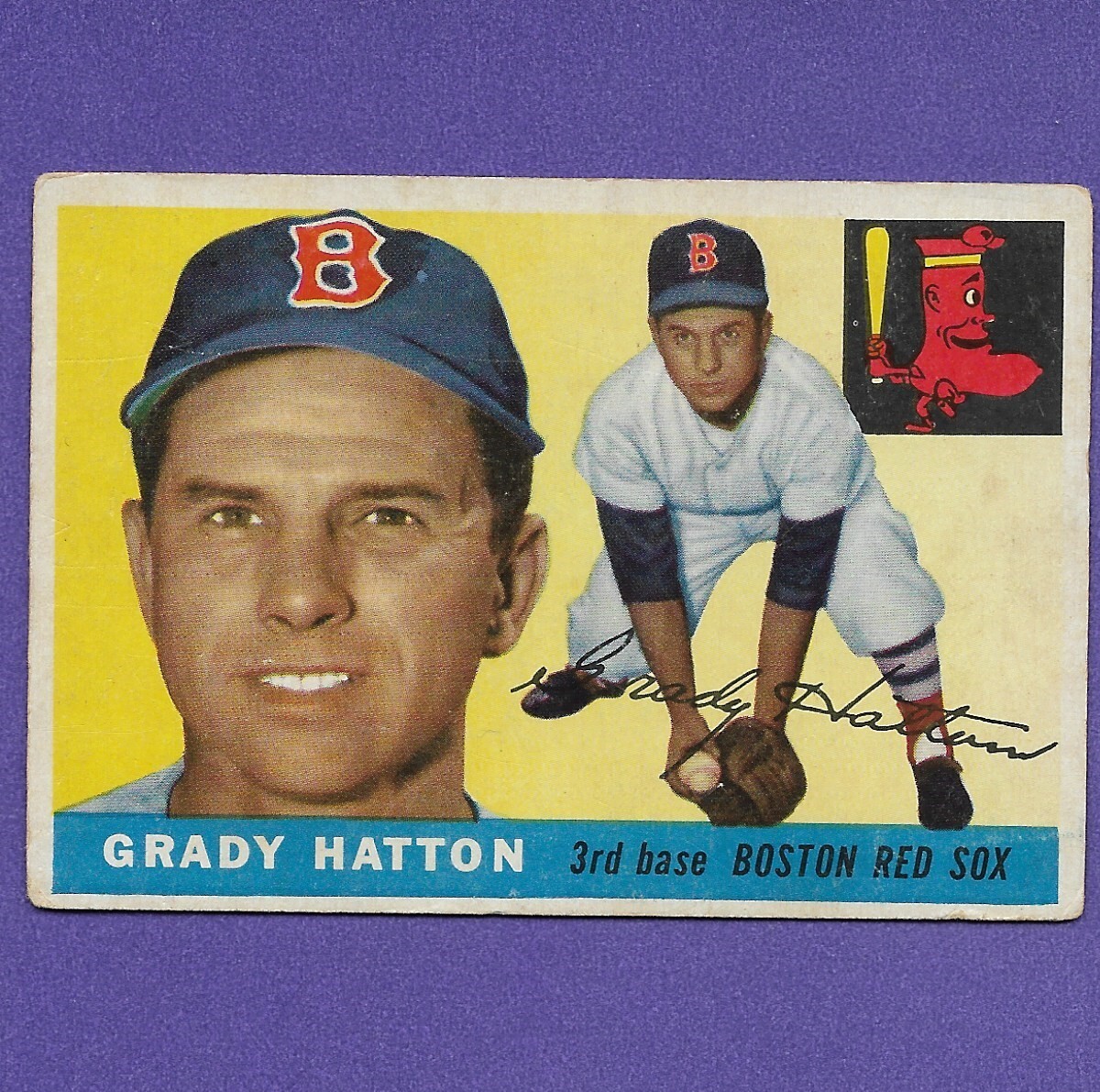 1955 Topps #131 Grady Hatton Boston Red Sox Centered VG/EX | eBay