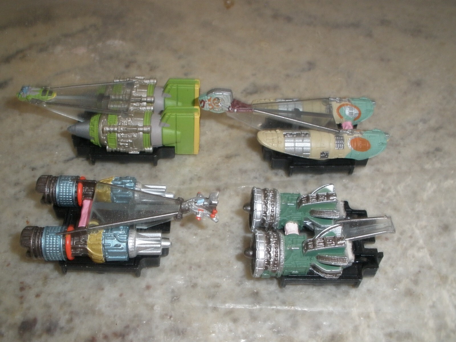 LOT OF 4 STAR WARS 1 PHANTOM MENACE POD RACERS 1998 | eBay