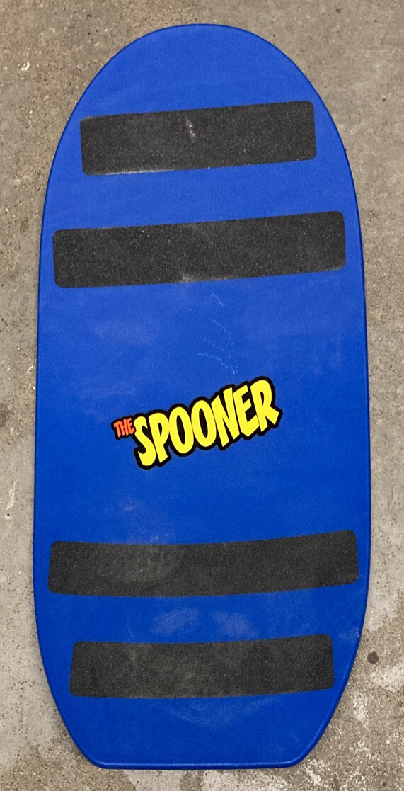 THE SPOONER FREE STYLE CURVED BALANCE BOARD SURF SKI WORKOUT - BLUE | eBay