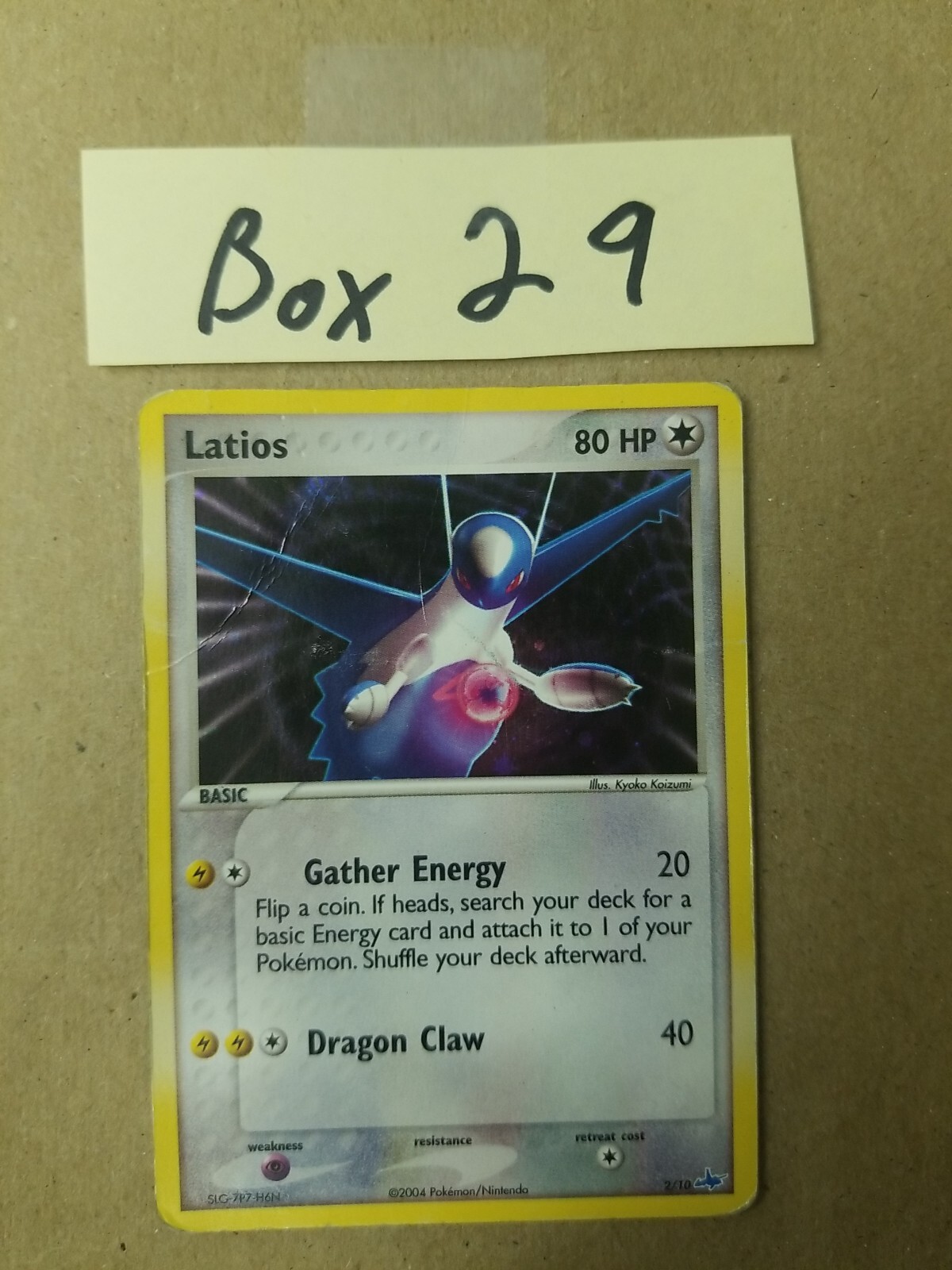 Pokémon Latios 2/10Trainer Kit Exclusive Holo Rare Card HP/DMG | eBay