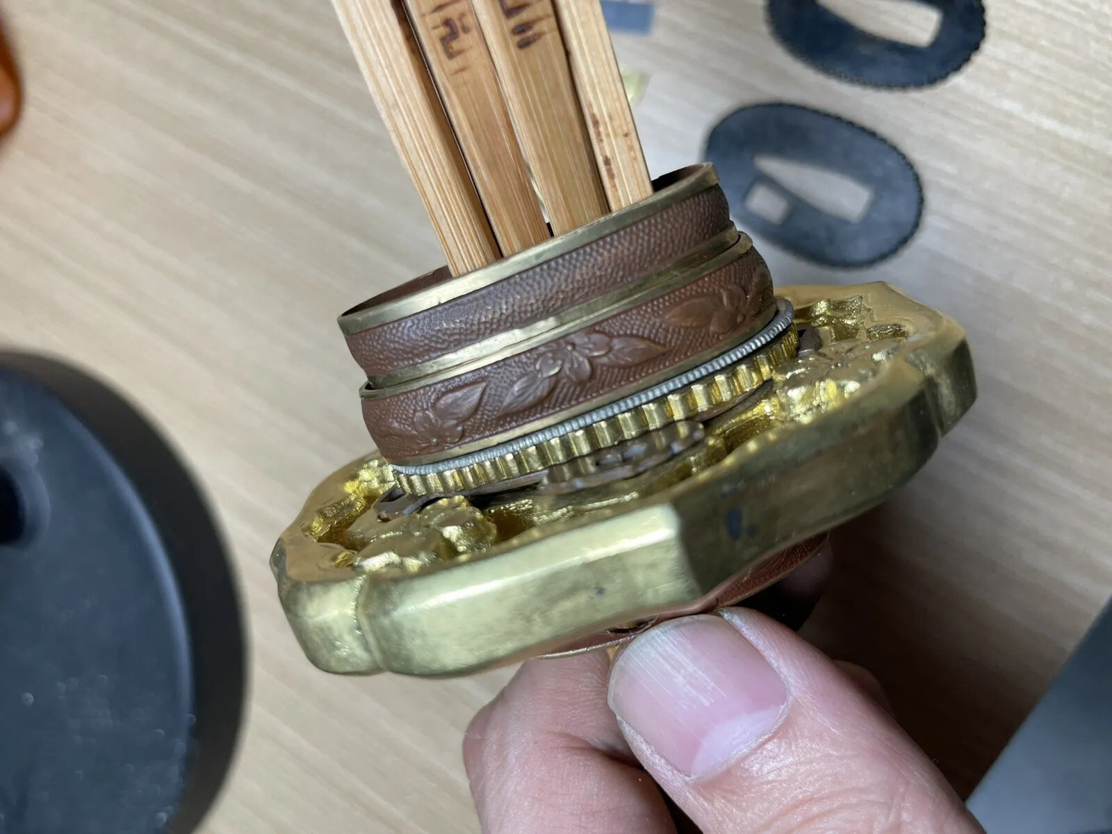 WW2 Japanese officer sword Katana Gunto parts （Replica）Semi-finished ...