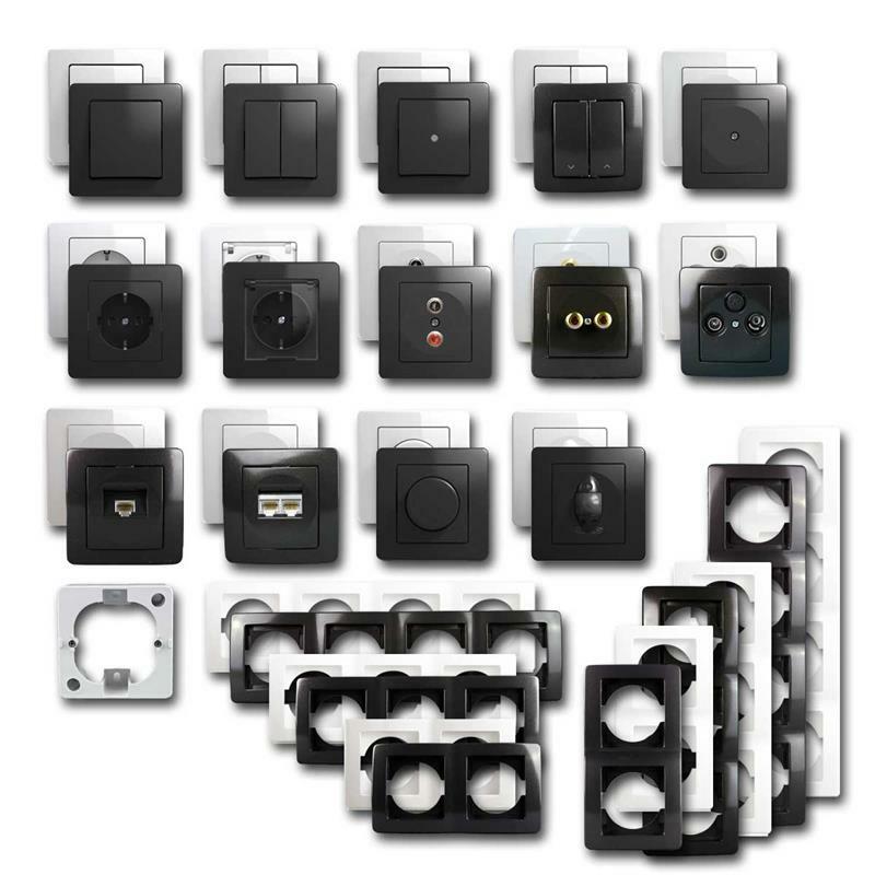 EKONOMIK Schalterprogramm Unterputz Serie, UP Schalter Steckdosenprogramm Rahmen | eBay