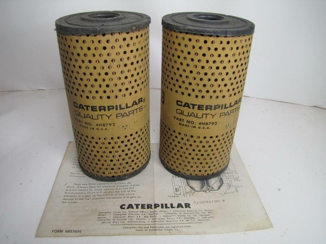 Original Caterpillar Fuel Filter 4H8792 Old Stock Includes 2 Gaskets ...