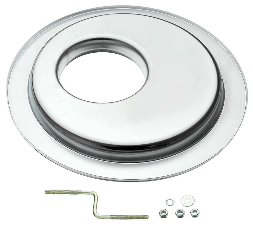 14" x 3" Air Cleaner Set Muscle Car Style Offset Base HEI Chevy Ford ...