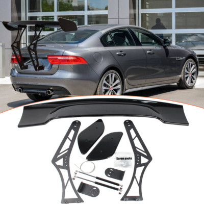 ADJUSTABLE GT RACING SPOILER WING CHASSIS MOUNT KIT FIT FOR JAGUAR XE ...