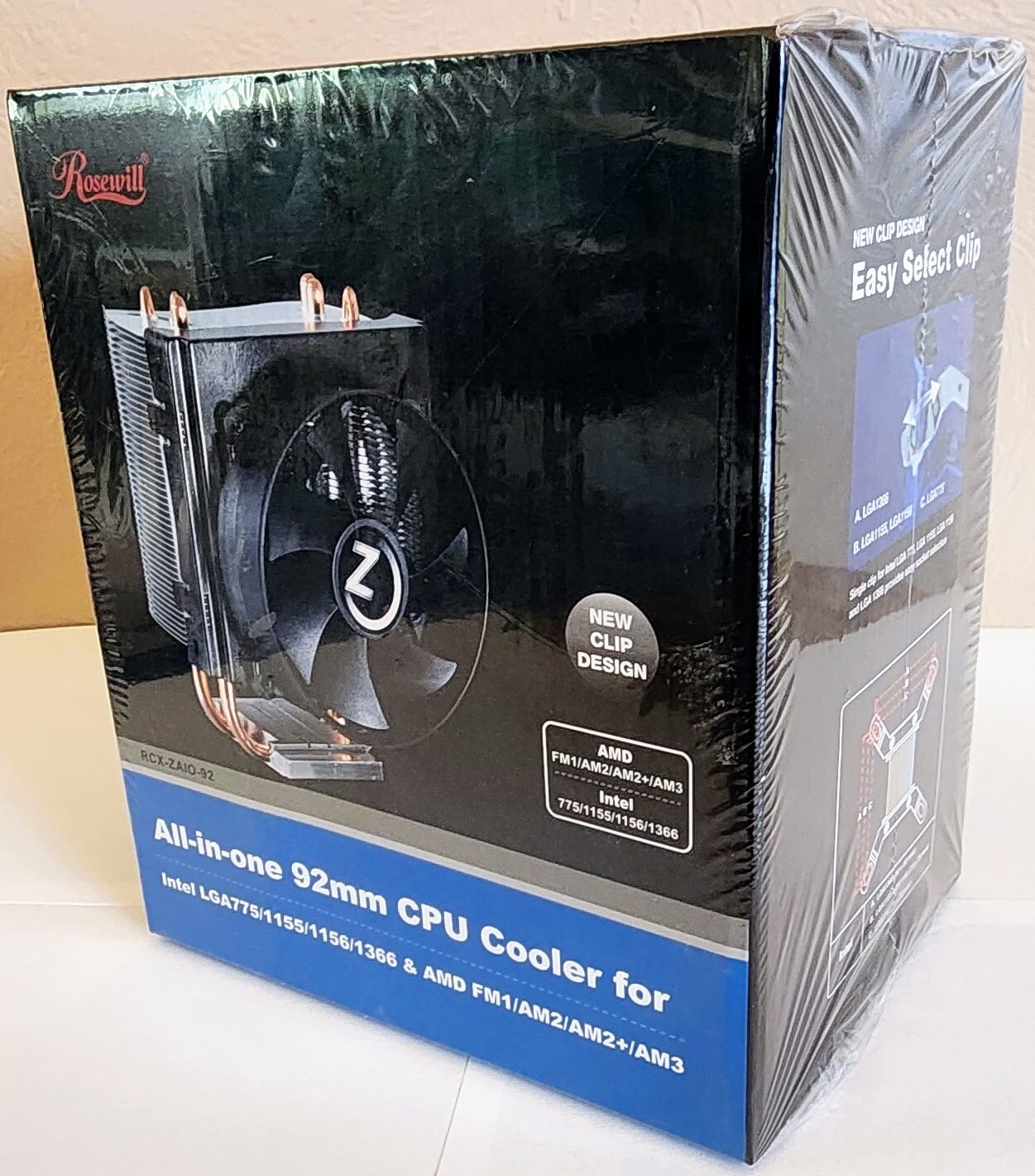 Rosewill CPU Cooler Fan 92mm RCX-ZAIO-92 New In Box | eBay