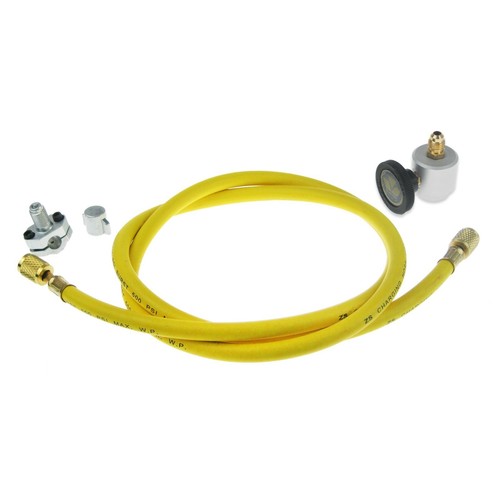 R600a REFRIGERANT GAS CHARGING RECHARGE KIT HOSE LINE TAP TUBE PIERCING ...