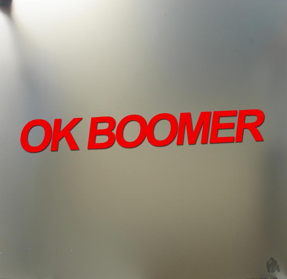 OK BOOMER sticker Generation 2 GEN Z racing JDM Funny drift car window ...