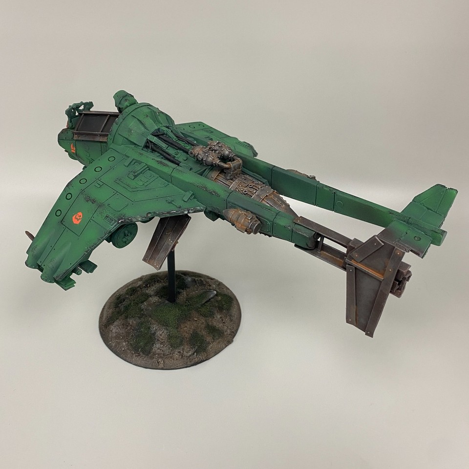 ORK CONVERTED LOOTED IMPERIAL VULTURE FLYER WARHAMMER FIGHTER 40K FORGE ...