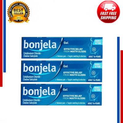 NEW Bonjela Adult Gel 15g - Effective Pain Relief From Mouth Ulcers ...