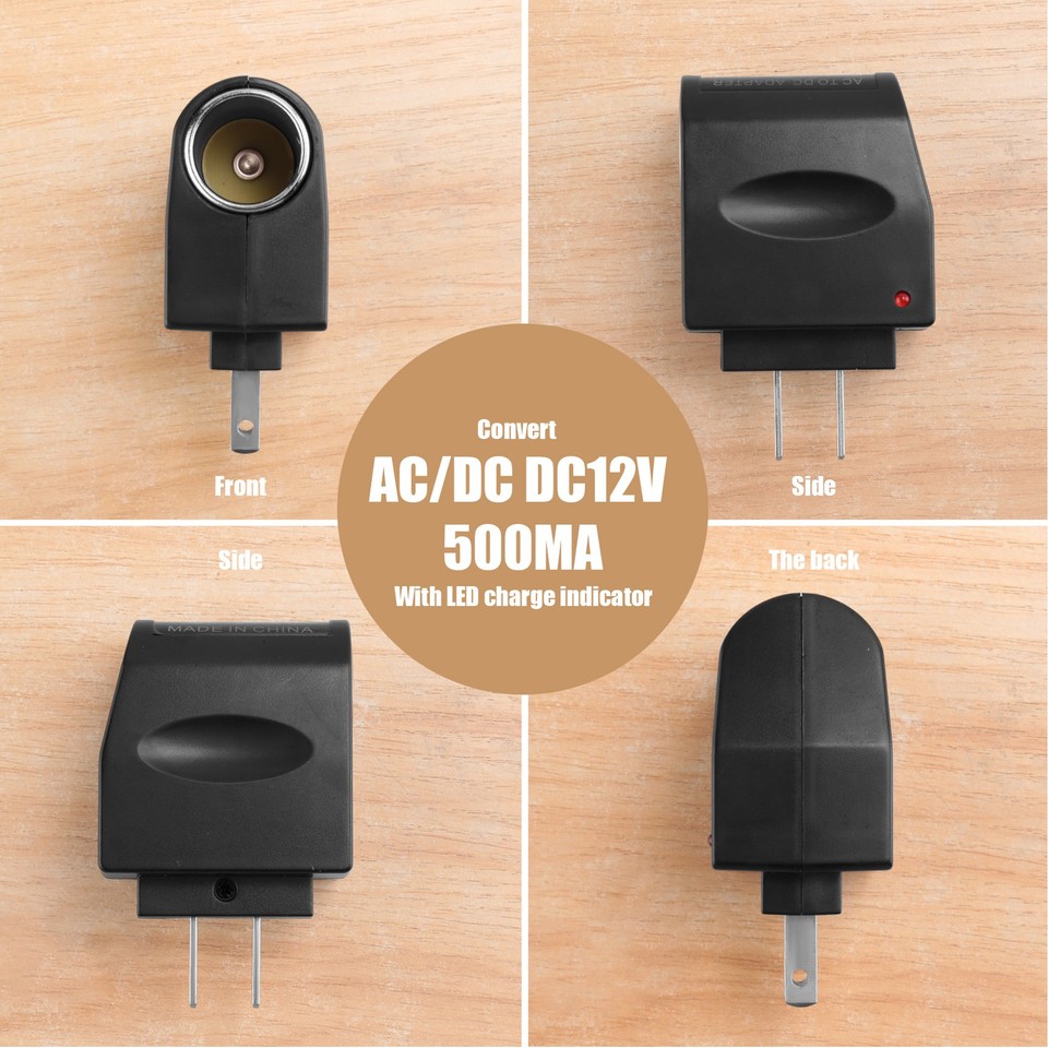 AC DC converter outlet supply AC 110V - 220V to car DC 12V replacement ...