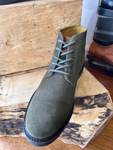 Mens Sloane Brooks Suede Desert Boot 21022 Khaki | eBay UK