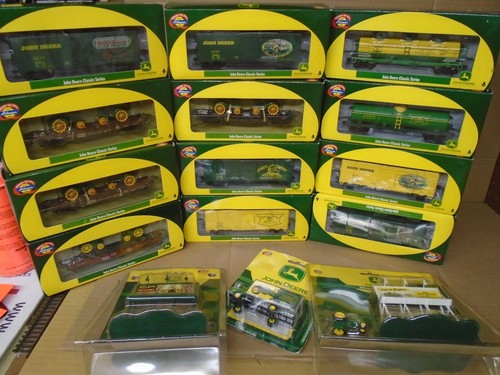 BIG LOT OF HO SCALE ATHEARN JOHN DEERE TRAINS | eBay