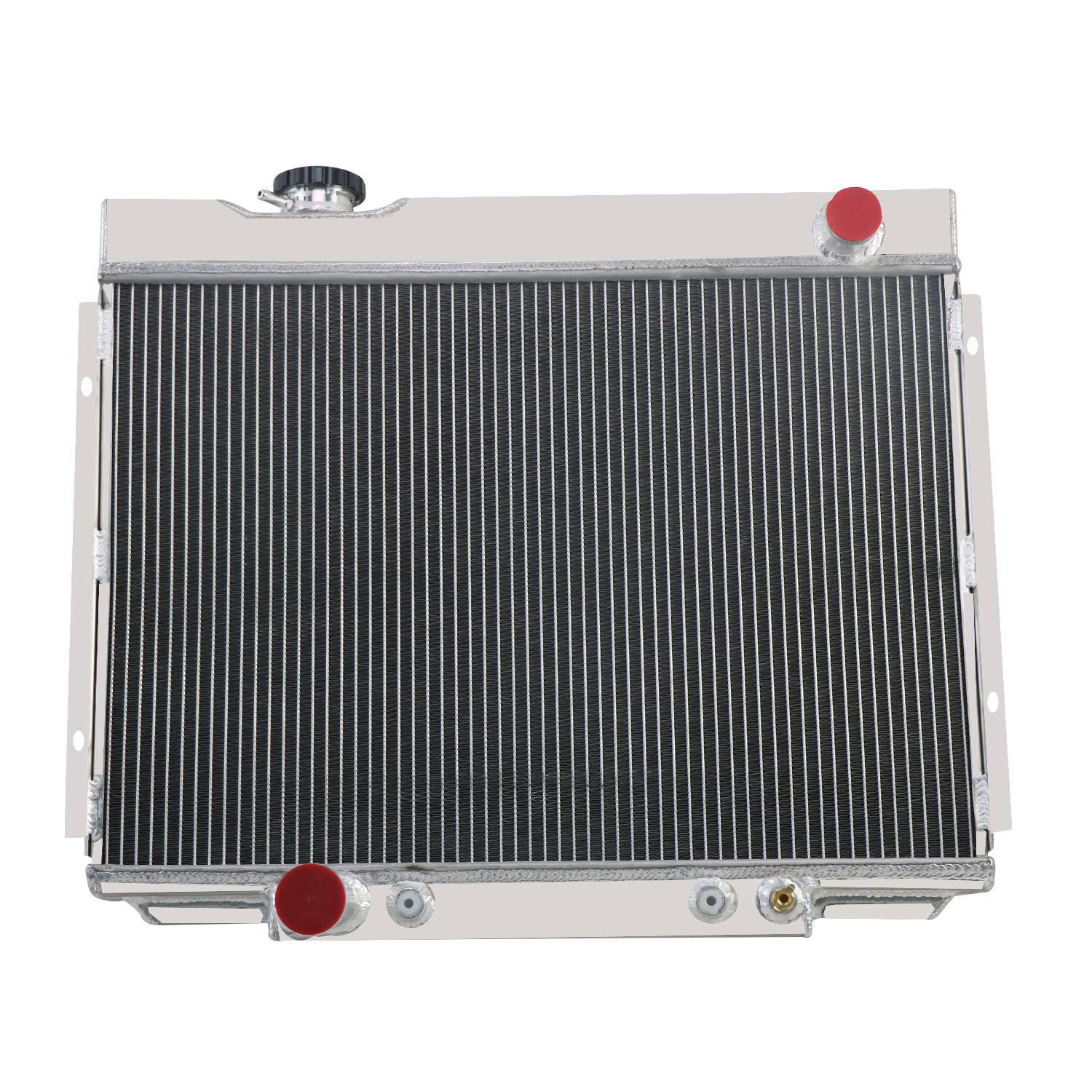 4 Row Core Radiator For 67-70 Ford Mustang Fairlane Ranchero Torino Big ...