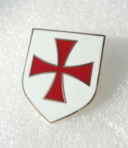 Standard Knights Templar Shield Crusader St George Biker Crusade Cross ...