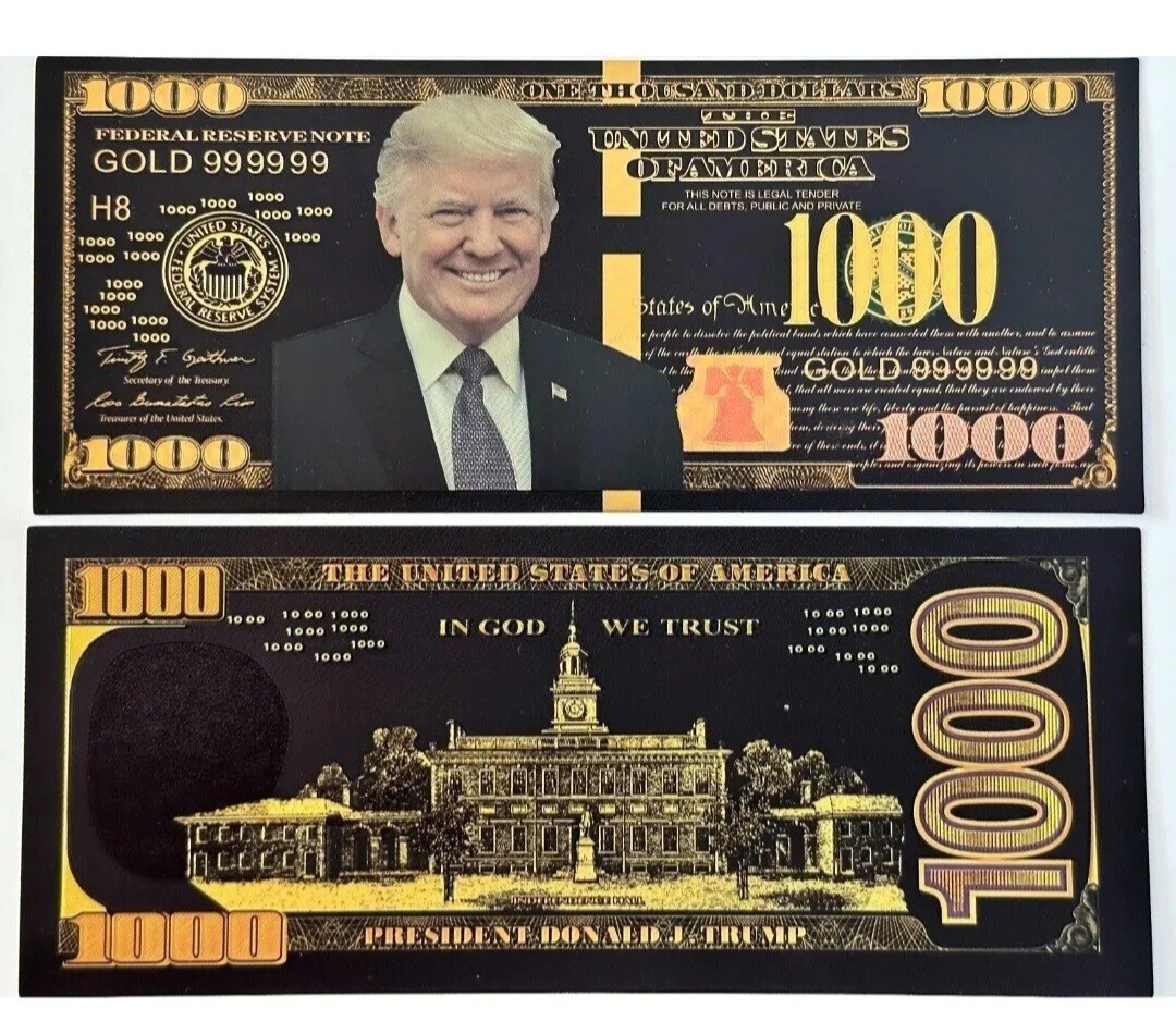Blank 1000 Dollar Bill
