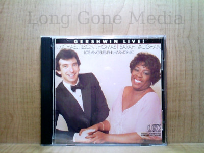 Gershwin Live! by Michael Tilson Thomas, Sarah Vaughan (CD, 1983, CBS ...