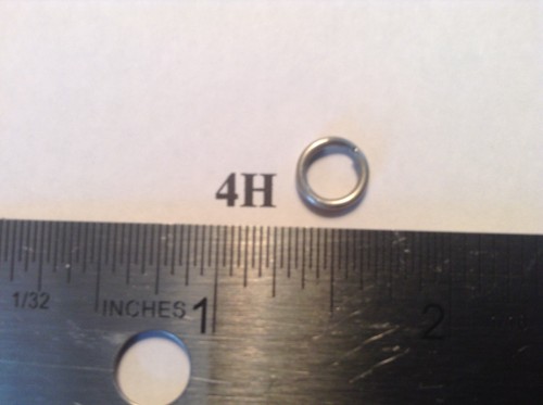 Stainless Steel Split Rings ROSCO Heavy Duty Terminal Tackle 6XH, 5.5H ...