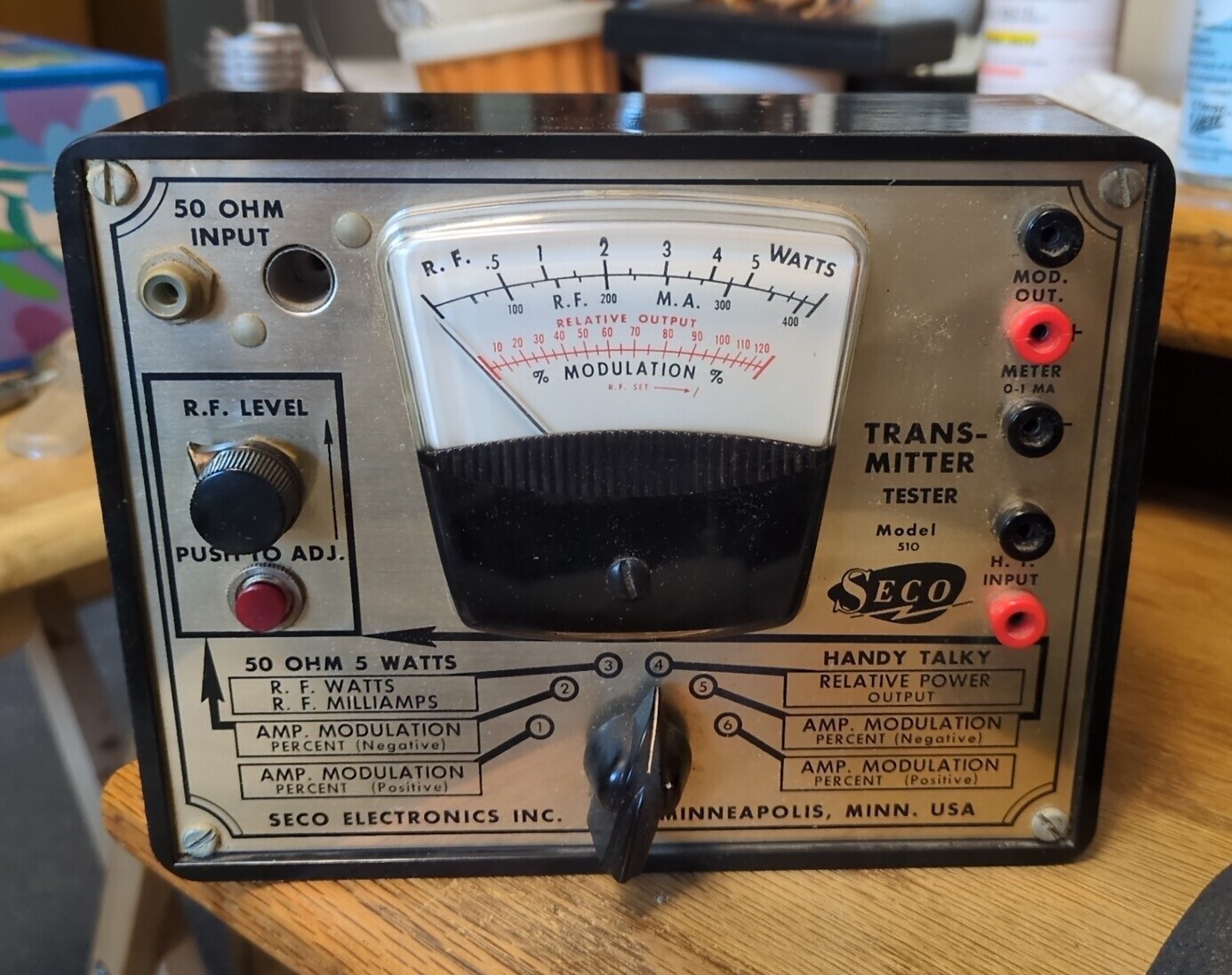 OLD SECO TRANSMITTER TESTER METER MODEL 510b | eBay