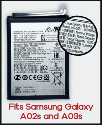 Samsung Galaxy A02s A03s Battery | 5000mAh | HQ-50S | A037 A025 ...