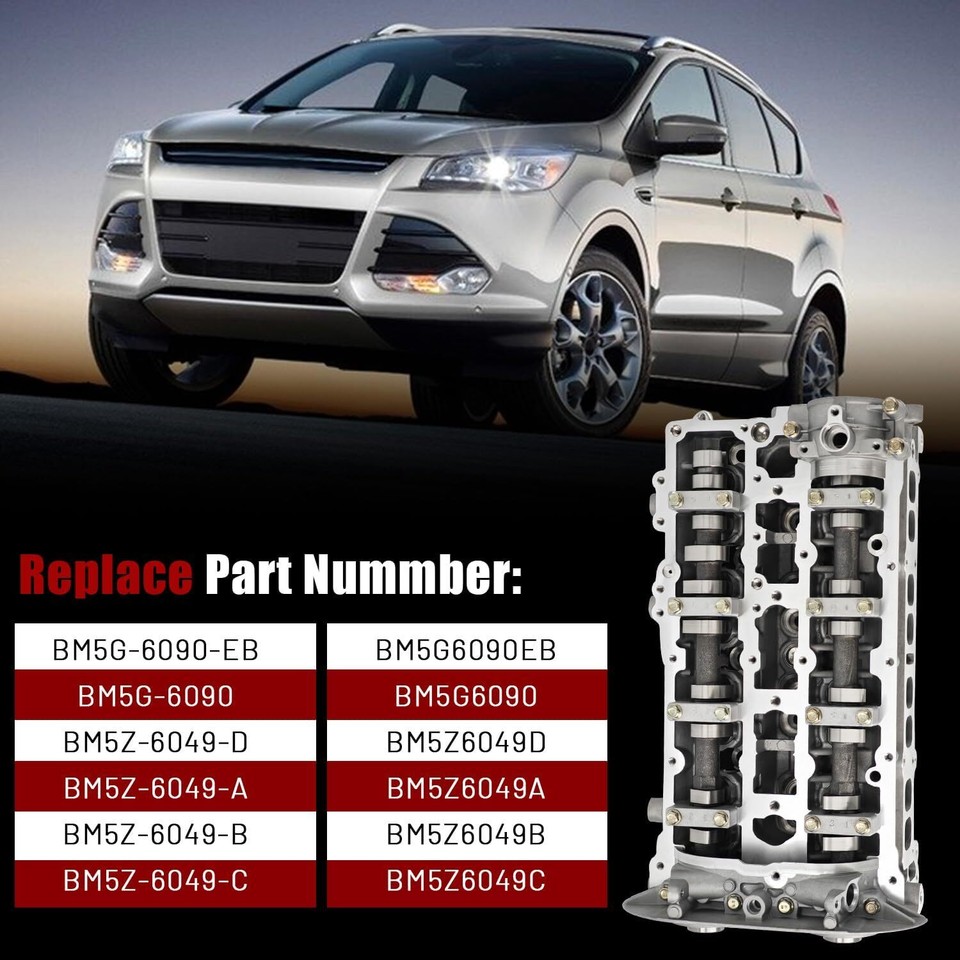 For Ford Escape Fiesta Fusion Transit Connect 1.6L Turbo Cylinder Head ...