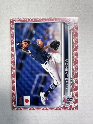 2022 Topps Japan Cherry Blossom TYLER GLASNOW RAYS DODGERS #58 55/99 | eBay