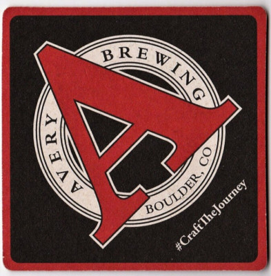 Avery Brewing Co White Rascal Beer Coaster Boulder CO | eBay